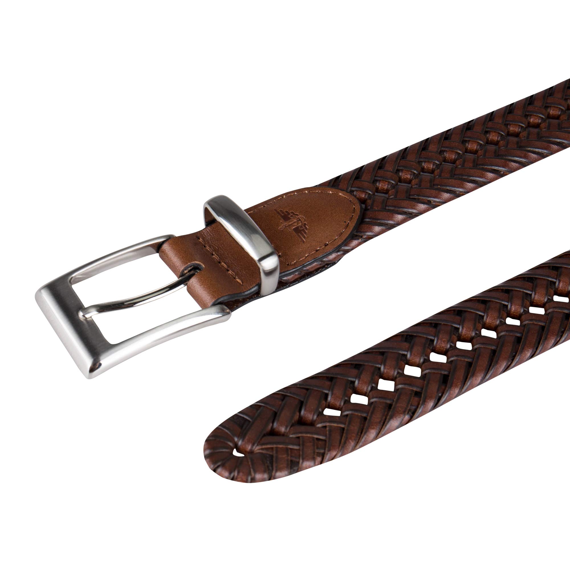 Dockers Men's Leather Braided Casual and Dress Belt,Tan Lace,38