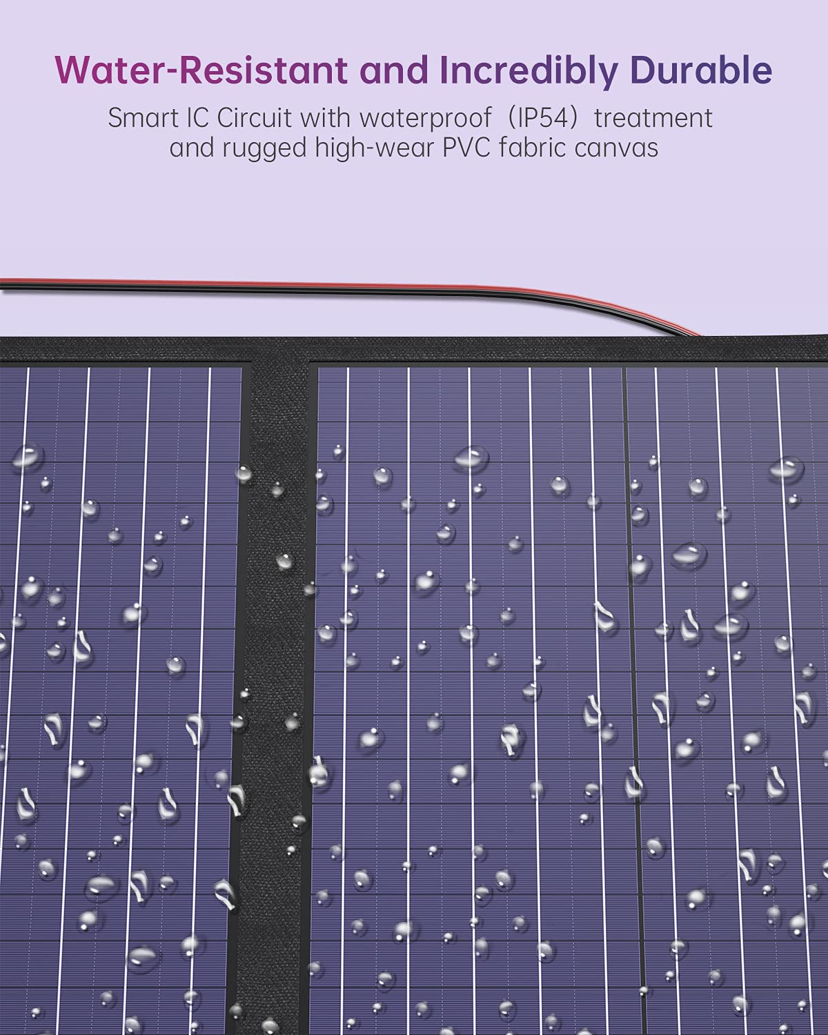 imuto 100W Portable Solar Panel,18V Foldable Solar Charger with IP54 Waterproof & High Charging Conversion Compatible with imuto T1000 Generator for Outdoor Camping Hiking Emergency RV Trailer Boat