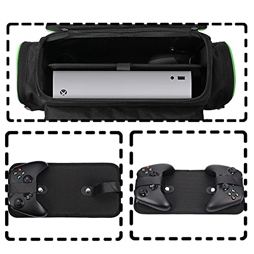 DRZERUI Carrying Case for Xbox Series S, Travel Case Storage for Xbox Series S Console, Controllers, Power Cables and Other Gaming Accessories
