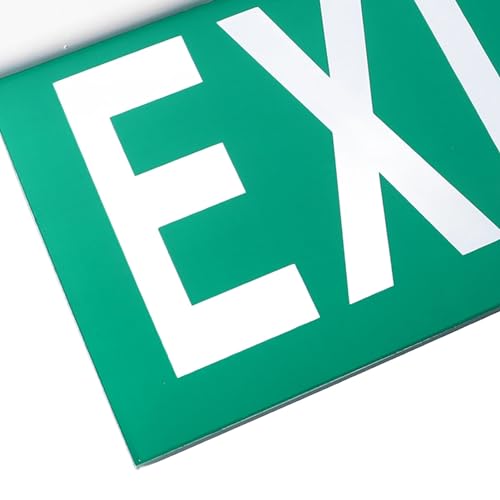 Led Emergency Exit Sign Acrylic Clear Eye Catching Exit Sign with Light for Building Camera Indoor Use AC85β265V
