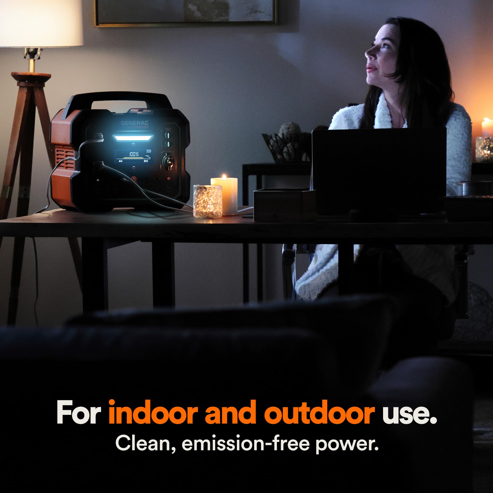 Generac 8026 GB2000 2106Wh Portable Power Station with Lithium-Ion NMC Battery Power & Fast Solar Charging Built-In MPPT Controller, 50-State / CARB Compliant