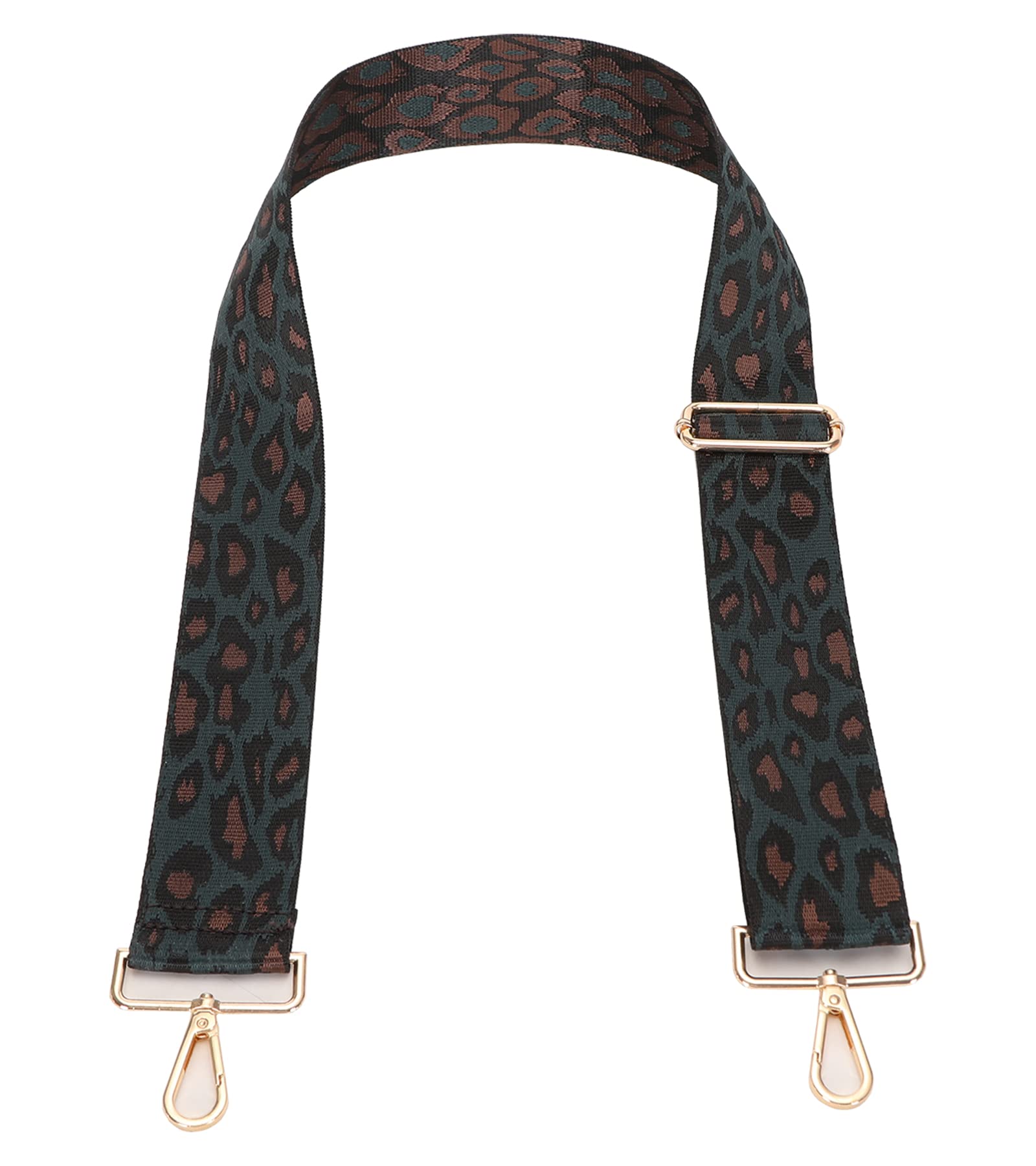 GINJKGO Purse Strap Replacement Crossbody - Wide Shoulder Strap for Women Guitar Style, Adjustable Bag Strap for Purses Leopard Pattern 2 inches
