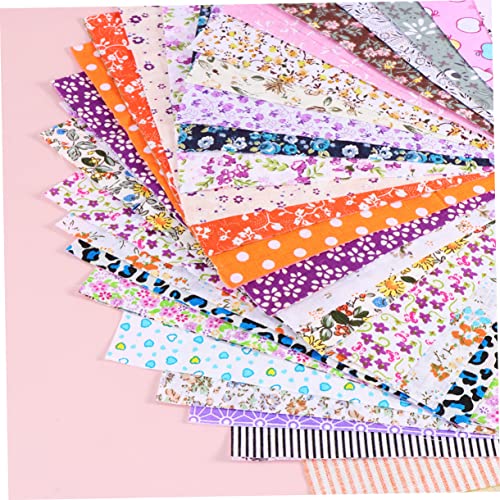 Sewing Fabric 50pcs Quilting Fabric Quilted Comforter Comforters Floral Fabric for Clothes Craft Fabric Scraps Quilting Fabric Squares DIY Floral Printed Fabric Sewing Fabric
