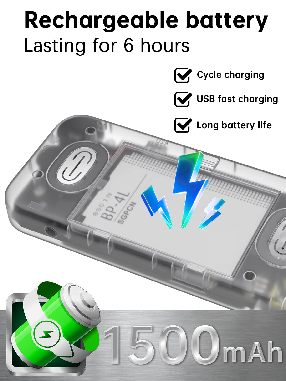 Fadist Handheld Game Console, Portable Game Console with Open Source System Preload 7800+ Games, 3.0 inch IPS Screen, 64G TF Card, Support Movies, Music, Ideal Gift for Kids, Adult, Friend, Lover