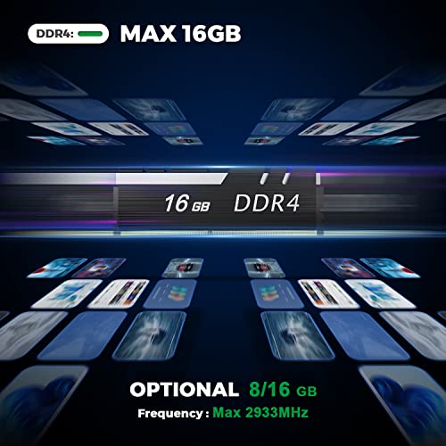 TRIGKEY Mini PC Computer Desktop PC Intel 11th Generation Processors N5095 Micro Computer,16G DDR4 500G M.2 SSD 2280 Green G3, Support Micro PC W10 Pro Dual 4K@60Hz HDMI/WiFi 5/BT