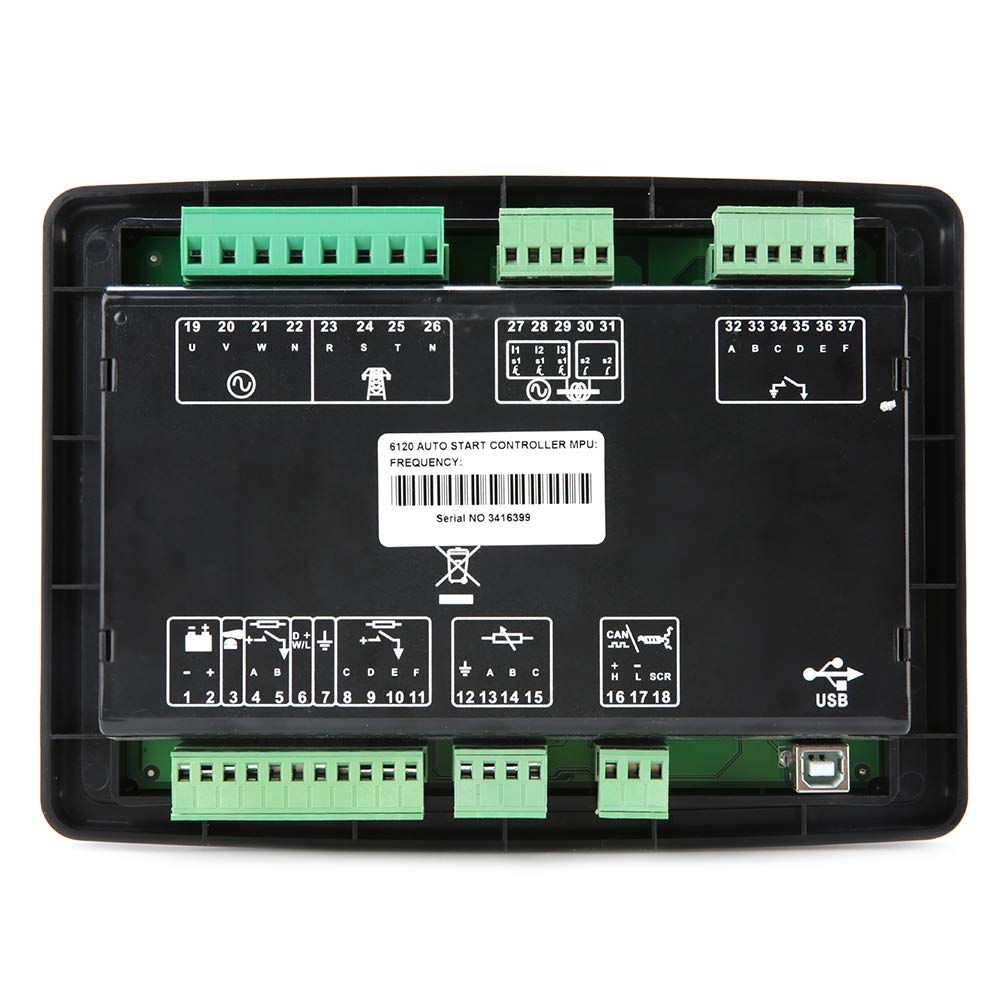Generator Controller Module, DSE6120 Generator Control Panel LCD DisplayGenerator Controller Module