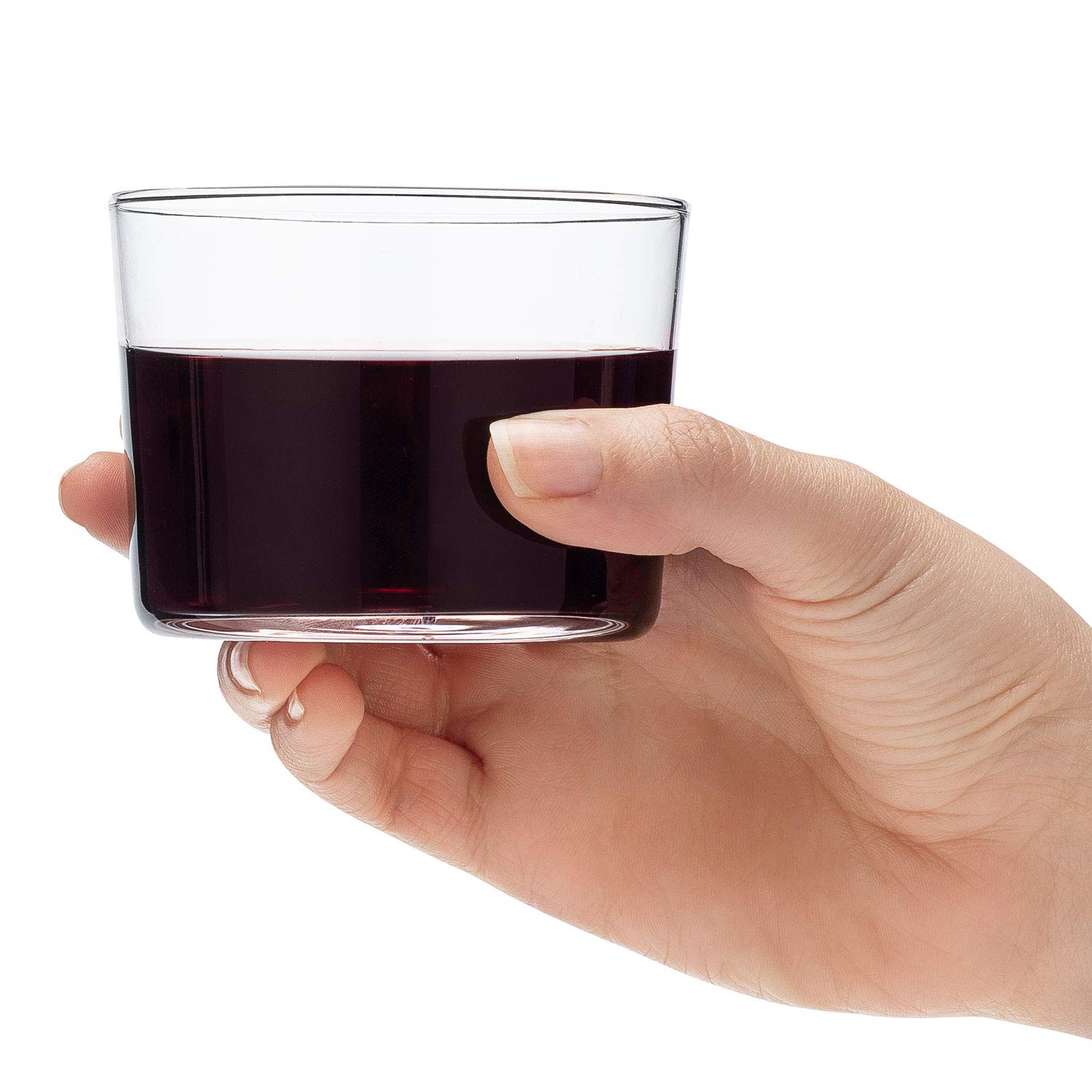 HISTORY COMPANY Spanish Chatos Stemless Bodega Wine Drinking Glass 4-Piece Set (Gift Box Collection)