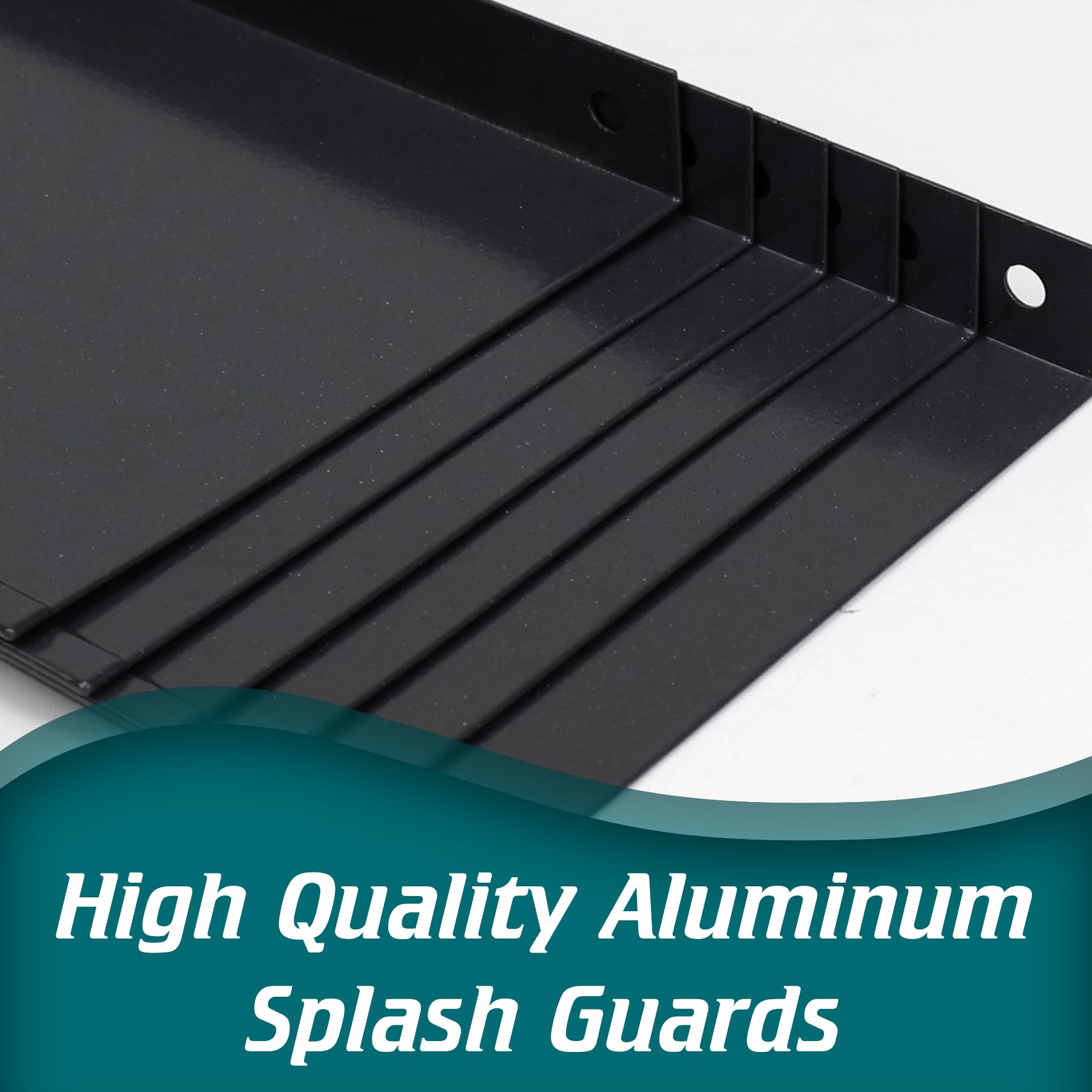 Daisypower 8 Pack Gutter Valley Splash Guards,Rainwater Roof Rain Diverter Downspout Gutter Guards for House Shingle Straight Roofs Corner,10 Inch Each