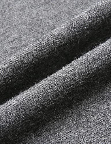 GALLEAN Mens Shirts,Men's Thermal Underwear Shirt, Long Sleeve Tshirts for Warmth,Long Sleeve Undershirts Men Grey