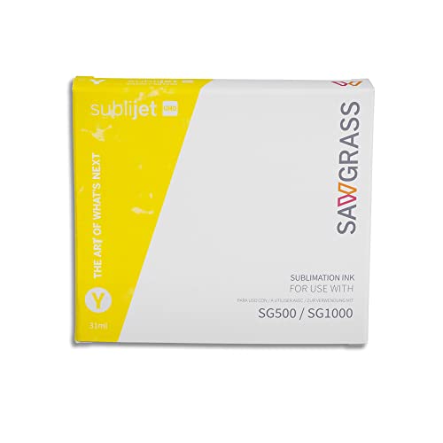 Sawgrass SubliJet UHD Sublimation Ink SG500 & SG1000 - Yellow (31ml) and 2 Rolls of ProSub Heat Resistant Tape