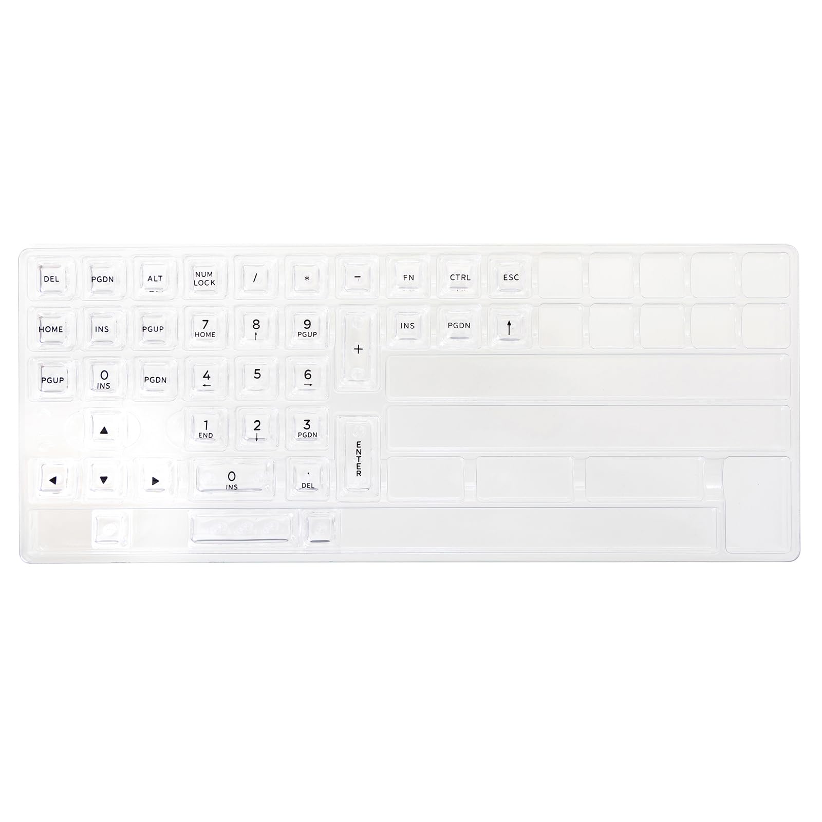 GK GAMAKAY 138 Keys Transparent PC Keycaps Set, KCA Profile Keycaps for LK67 TK68 TK75 CK68 MK61/87/98/104/108 Layout MX Gateron Kailh Switch Mechanical Gaming Keyboard (Clear Style)