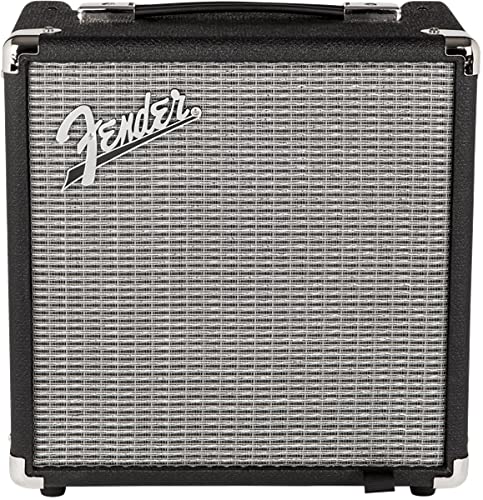 Fender Affinity Jazz Bass - Black Bundle with Rumble 15 Amplifier, Instrument Cable, Gig Bag, Tuner, Strap, and Austin Bazaar Instructional DVD