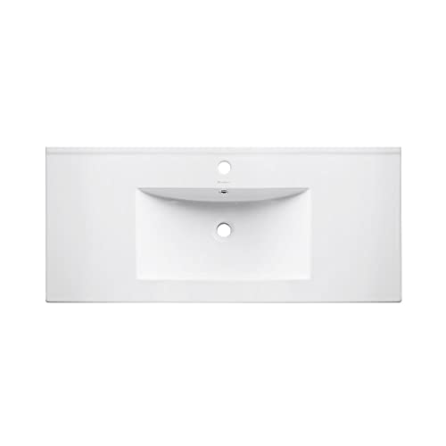 Swiss Madison Well Made Forever Pierre Wall Hung Vanity, Chrome