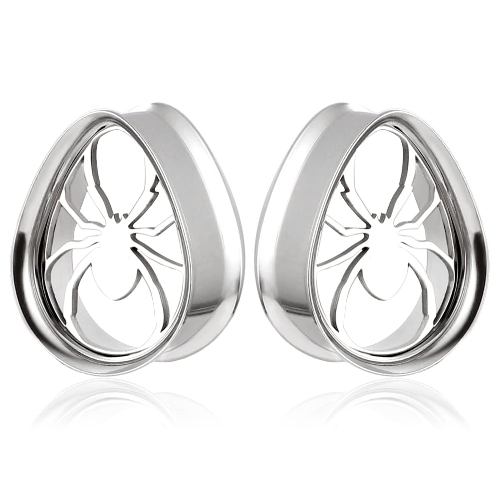 Earblity 2PCS Shell Conch Ear Plugs Tunnels Helix Piercing Body Jewelry Elegant Wedding Ear Gauges Stretchers Gauge for Ears 6mm(2g)