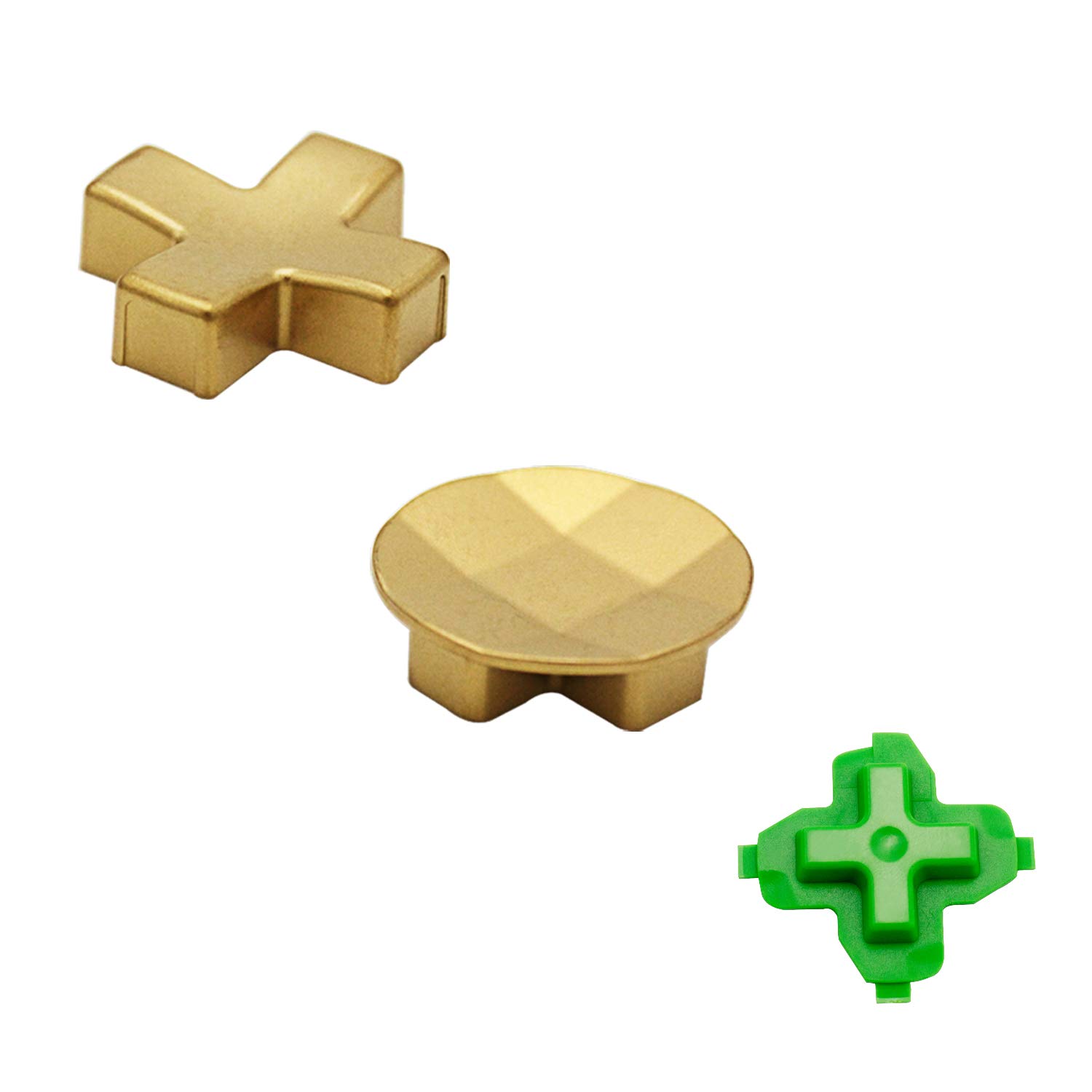 Elite Series 2 Accessories Kit, 2 Pcs Interchangeable Metal D-Pads with 1 Adjustment Tool, Perfect for Xbox One Elite Series 2 Controller (Gold)