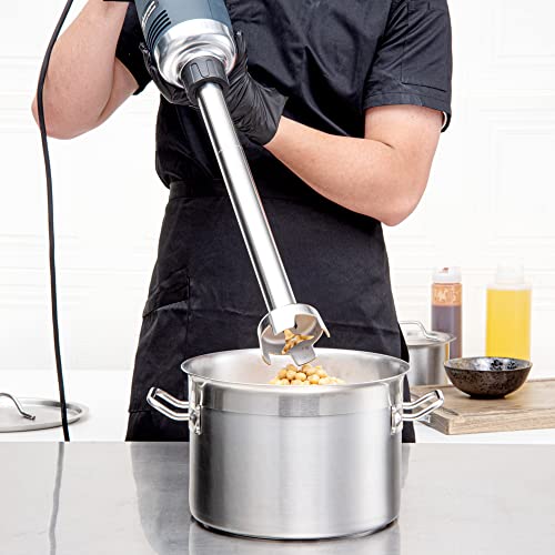 Restaurantware Hi Tek Stainless Steel Blending Shaft - Fits Variable Speed Immersion Blender - 18" - 1 count box,Silver