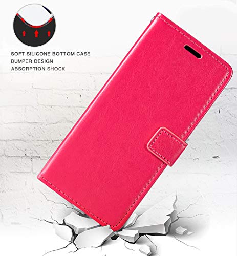 Shantime for Infinix Note 30 VIP Case, Premium PU Leather Magnetic Flip Case Cover with Card Holder and Kickstand for Infinix GT 10 Pro 5G (6.67”) Rose