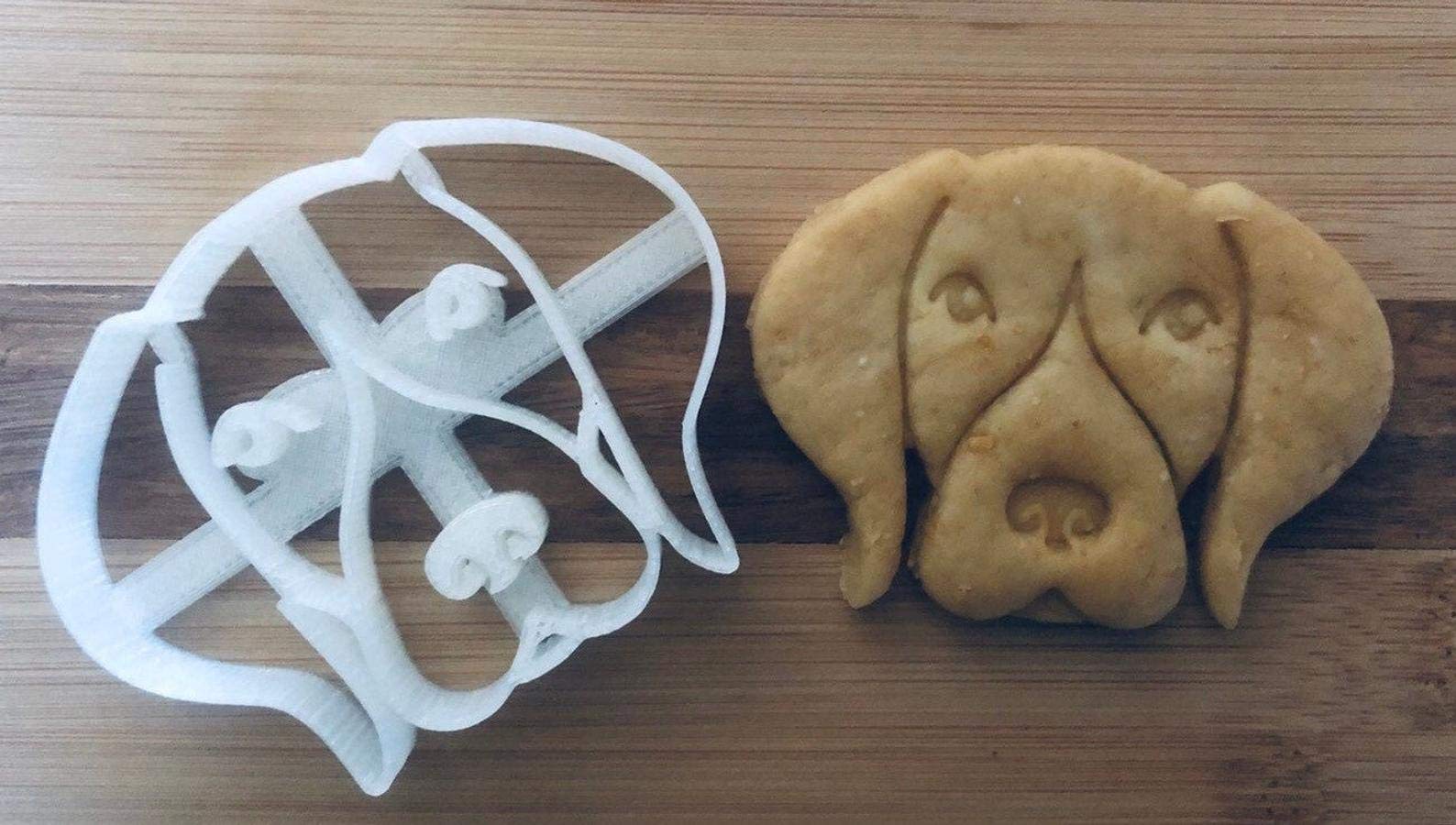 German Shorthaired Pointer Cookie Cutter and Dog Treat Cutter - Face - 3 inch