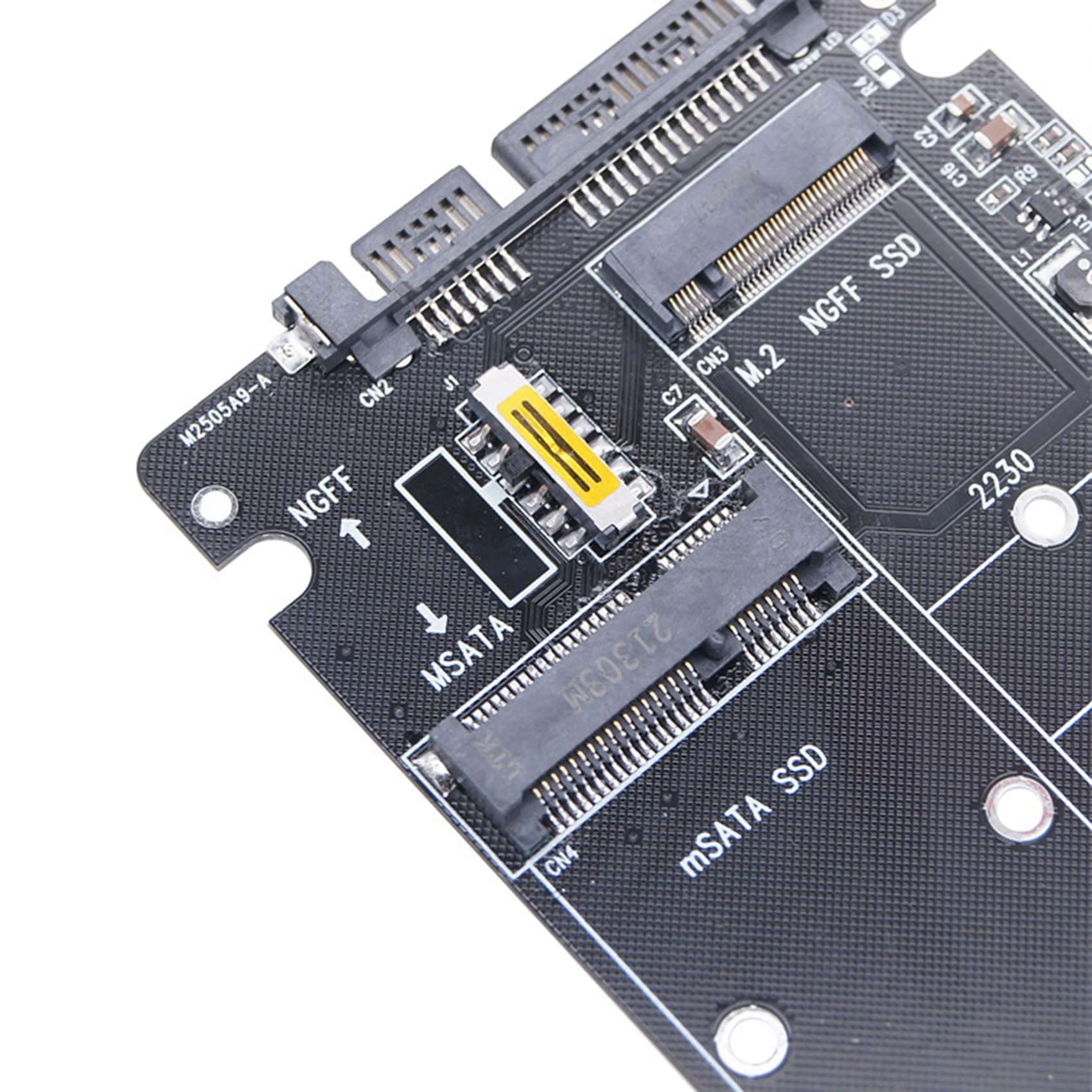 HICCYRODLY M.2 NGFF SSD to 3.0 Card MSATA SSD to 3.0 Riser Card 2 in 1 Card with USB3.0 Drive