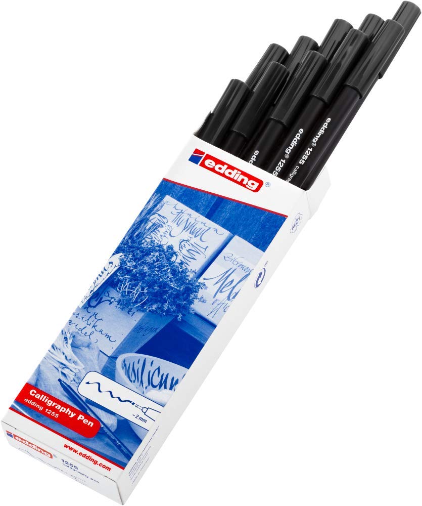 edding 1255 Calligraphy Pen Pack of 3 - Brown