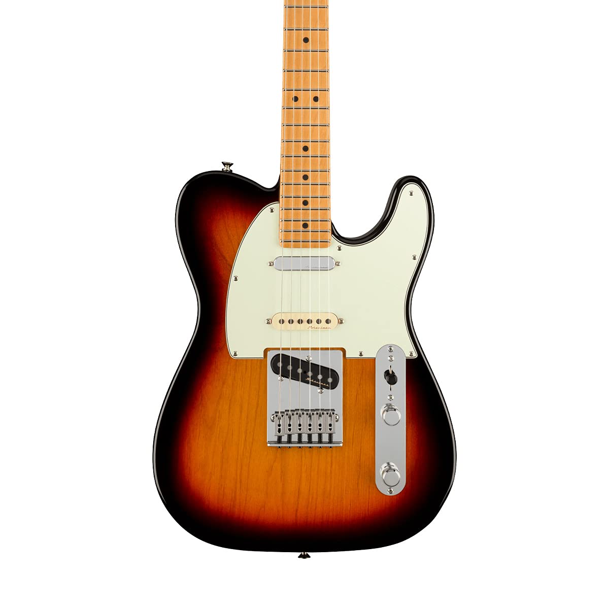 Fender Player Plus Nashville Telecaster Electric Guitar, with 2-Year Warranty, 3-Color Sunburst, Maple Fingerboard