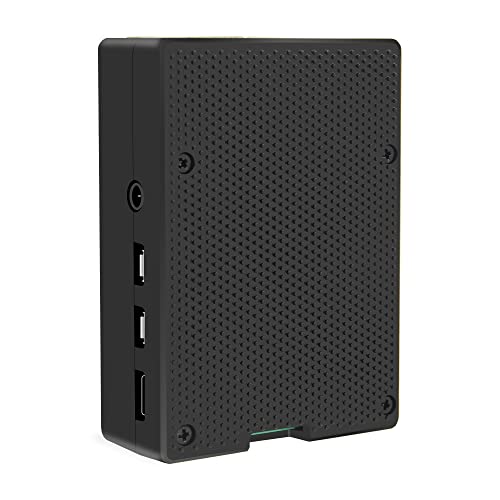 Geekworm for Raspberry Pi 4 Case (P330), Massage Heatsink Aluminum Alloy Passive Cooling Case Compatible with Raspberry Pi 4 Model B 8GB/4GB/2GB/1GB