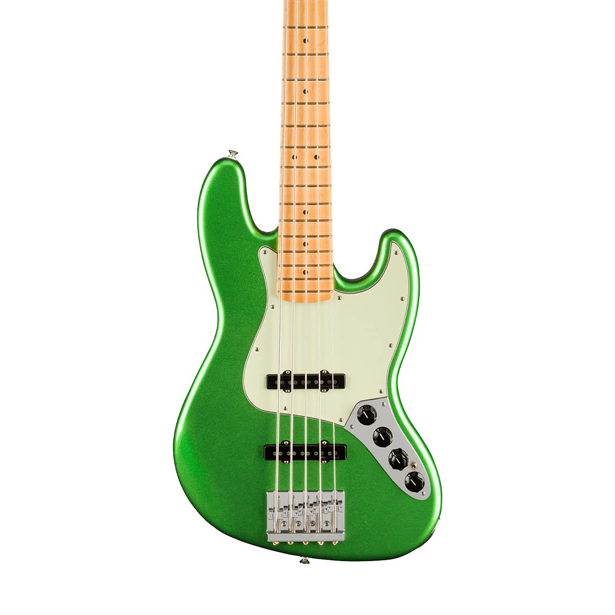 Fender Player Plus 5-String Jazz Bass, Cosmic Jade, Maple Fingerboard