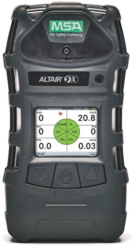 MSA 10116928 ALTAIR 5X Multi-Gas Detector - (O2, CO, H2S), 10' Line, 1' Probe, Charcoal Device with Color Display, Portable Gas Monitor, UL/CSA, Includes Instrument/Line/Probe