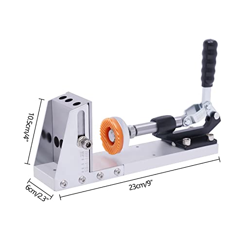 LYNICESHOP Pocket Hole Jig Kit, Pocket Hole Jig Drill Guide Master Kit Woodworking Joinery System Screw Set Portable Wood Pocket Hole Screw Clamp System Wood Guides Joint Angle Tool