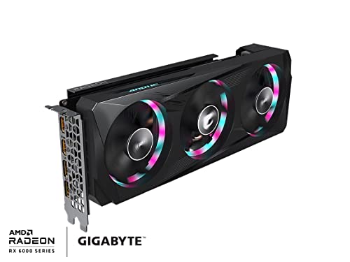 Gigabyte AORUS Radeon RX 6750 XT Elite 12G Graphics Card, WINDFORCE 3X Cooling System, 12GB 192-bit GDDR6, GV-R675XTAORUS E-12GD Video Card