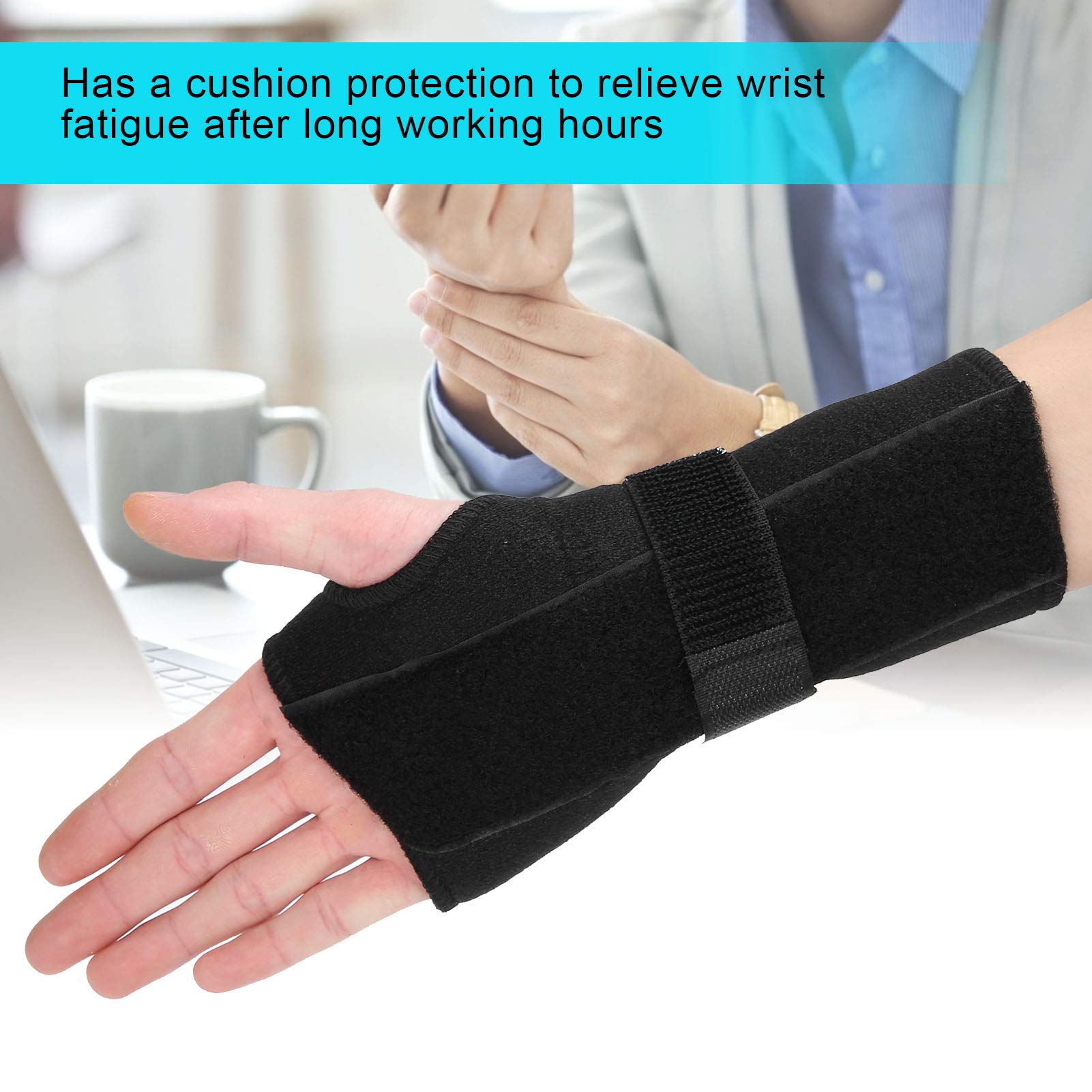 Dioche Wrist Brace for Carpal Tunnel, Adjustable Wrist Brace Ligament Injury Recovery Fixation Wrist Support Strap for Men, Women, Right/Left Hand, Tendinitis (Medium