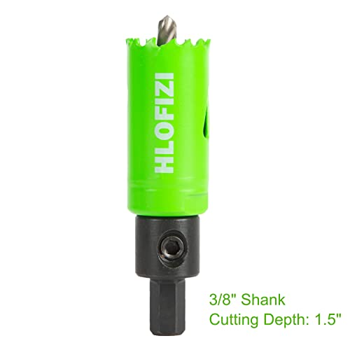 HLOFIZI 1 Inch Hole Saw Bit Bi-Metal for Wood Metal Plastic with Arbor, 1.5 Inch Depth