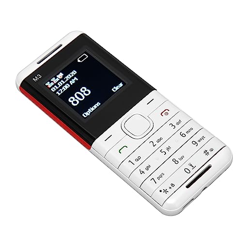 Unlocked Cell Phone for Seniors, 1000mAh Dual SIM Mobile Phone Big Button Cell Phone with Charging Cable and Lanyard, Mini Phone for Elderly Kids