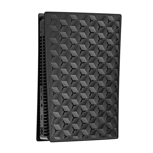 Faceplate Panels for PS5 Hard Shockproof Cover PS5 Skins Shell Panels for PS5 Disc Version Console, Anti-Scratch Dustproof
