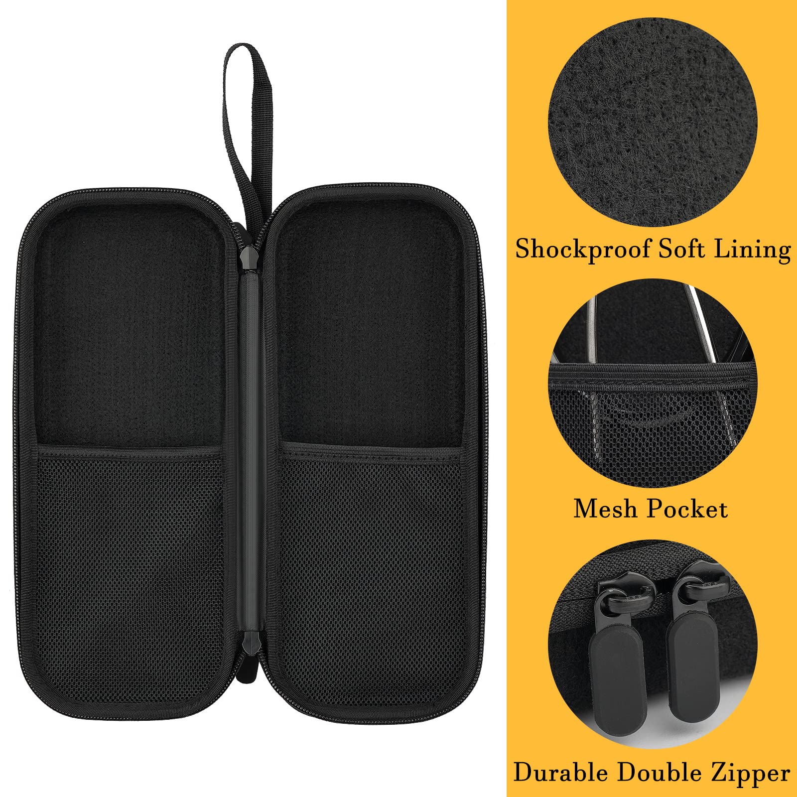 Jsbice Hard Stethoscope Case,Blood Pressure Cuff case, Large Stethoscope Carrying Case with ID Slot, Medical Case for Stethoscope, Stethoscope Carrying Case Travel Bag for Nurse Accessories.