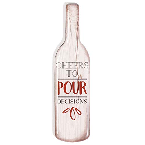 Fun Wine Bottle Magnets for Refrigerators (4 in, 12 Pack)