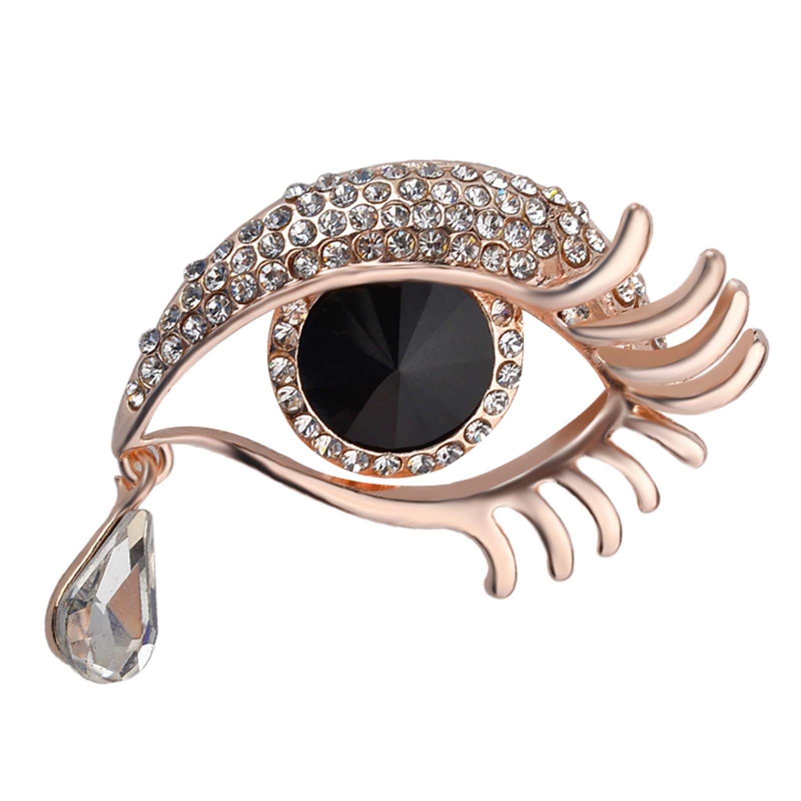 Full Flash Diamond Brooch High-End Pin Diamond-Studded Fashion All- Corsage Brooch Coat Pin (C-C, One Size)