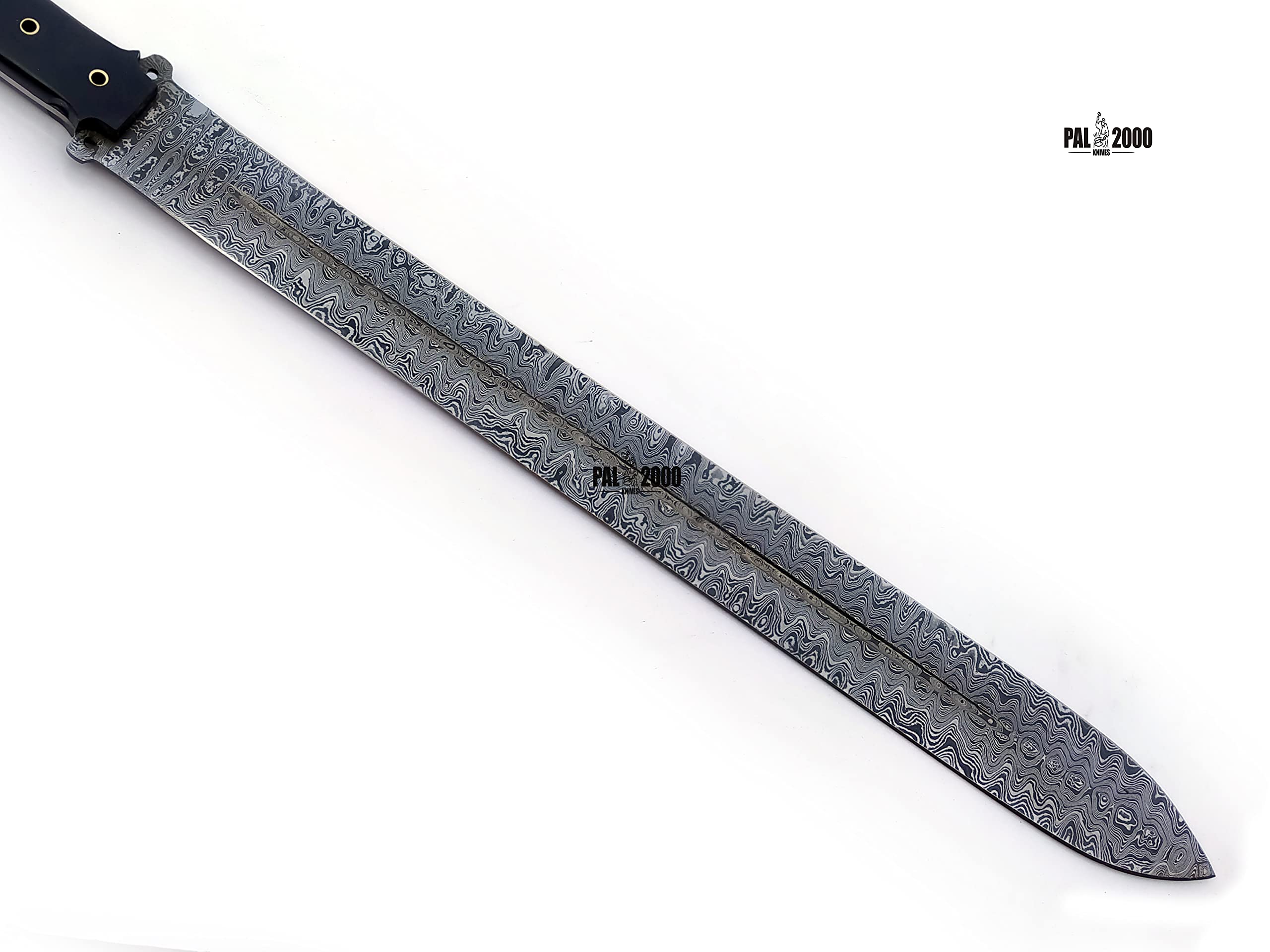 Full Tang Knives - Custom Handmade 26 Inch knife - Hand Forged Damascus steel Knife - Knife With Sheath, Ssmr-9981