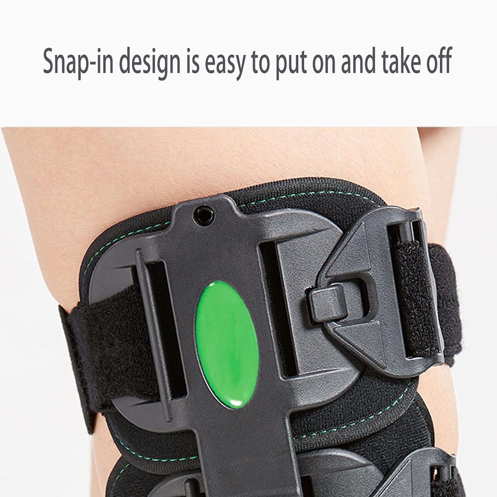 DXDUI Hinged Knee Brace Support Adjustable Leg Brace Knee Immobilizer Brace Lightweight for Recovery Support Ligament Injuries Relief Knee Joint Pain