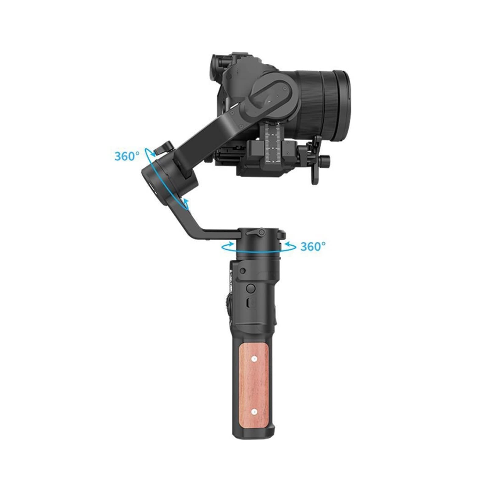 DONCK Action Camera Stabilizer DSLR Camera Stabilizer Handheld Video Gimbal Fit for DSLR Mirrorless Camera 2.2 Kg Payload for Outdoor Video Recording