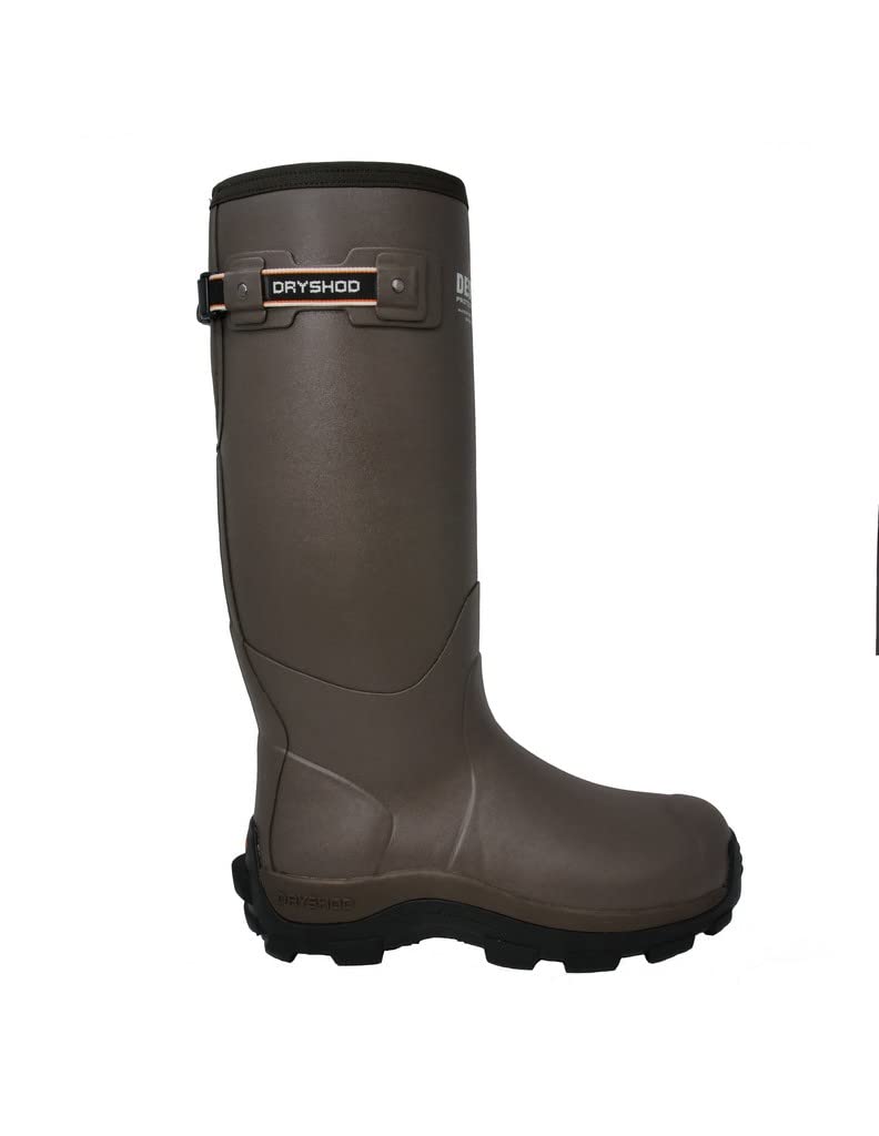 Dryshod Men's Destroyer Warm Dry Moisture-Wicking Waterproof Insulated Protective Brush Boot with Gusset, Khaki, 11