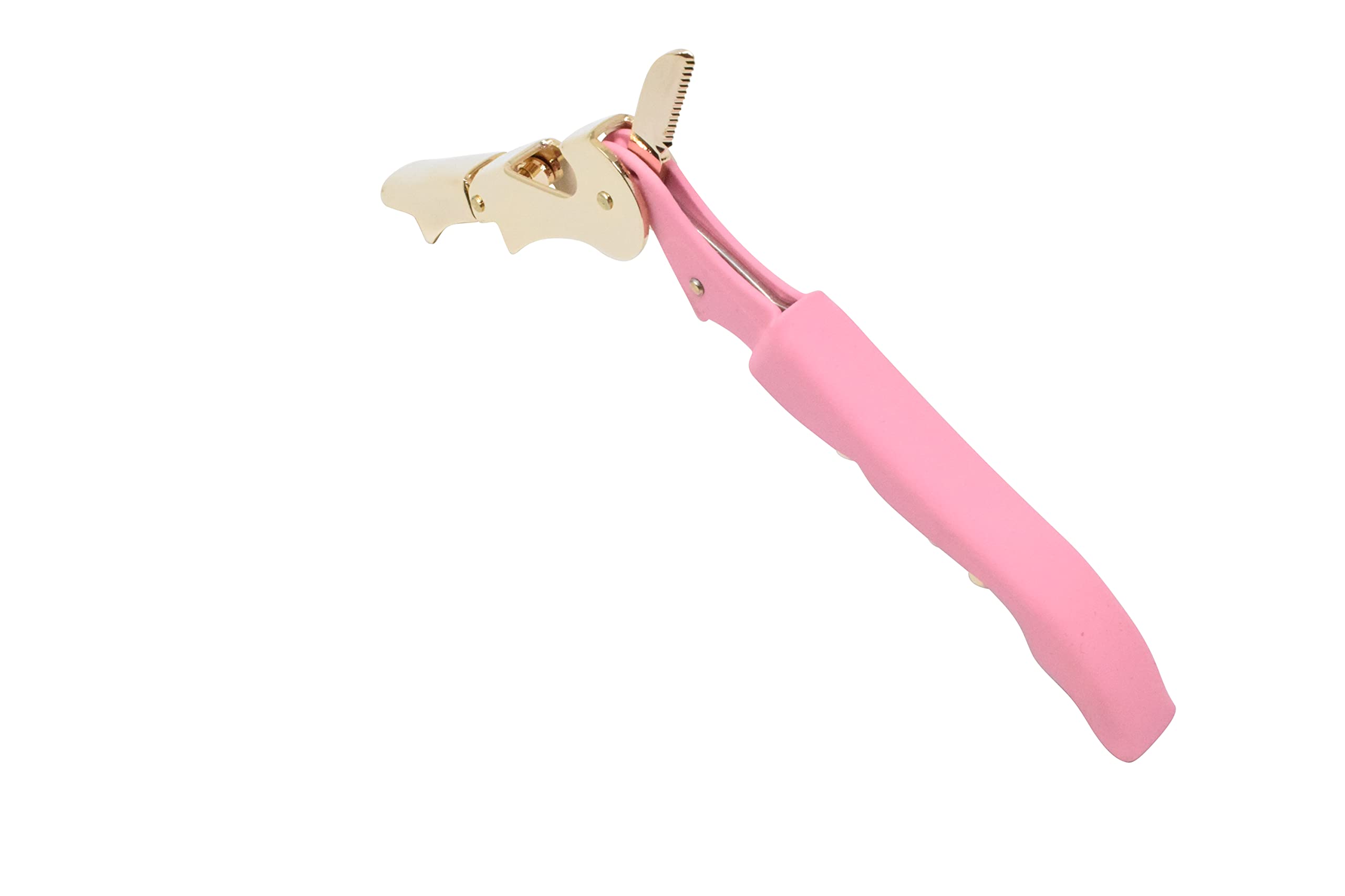 Gold and Pink Soft Velvet Touch Waiters Double Hinge Corkscrew Wine Bottle Opener