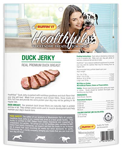 westminster pet products 08222 Wag N Tails, LB, Ducky Jerky, Dog Treat