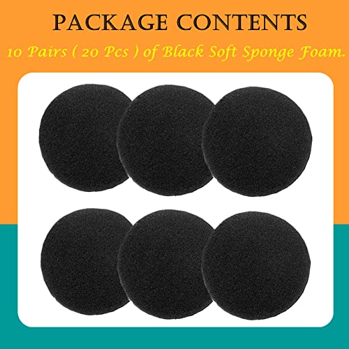 TaiZiChangQin 10 Pairs Foam Ear Pads Ear Cushions Sponge Earpads Replacement Compatible with Sennheiser PC3 Chat / PC8 PC 8 USB Headphone