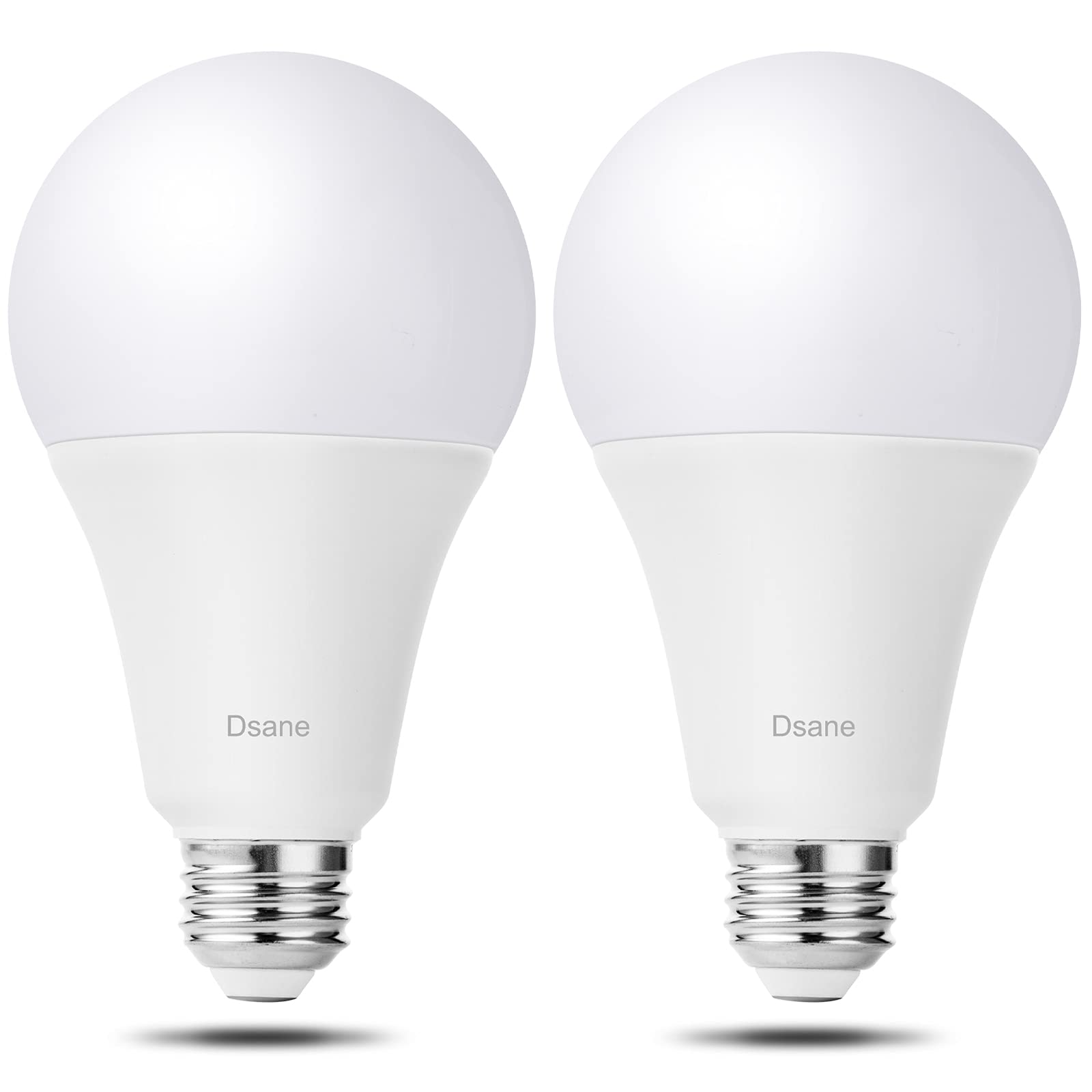 Dsane Super Bright Light Bulb 150 Watt Equivalent A21 LED Light Bulb, Warm White 3000K, 2200 High Lumens LED Bulb, E26 Base, Non-Dimmable, 2 Pack