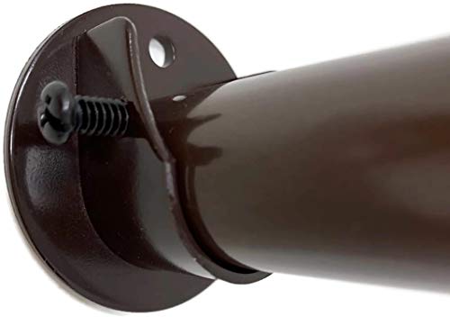 Urbanest Set of 2 Inside Mount Brackets for 1 1/8-inch to 1 1/4-inch Curtain Rods, Bronze