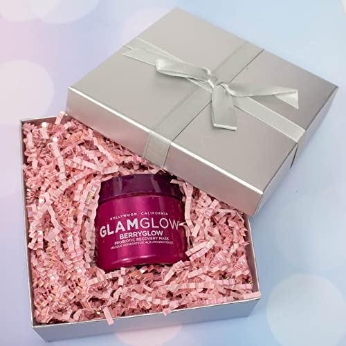 MagicWater Supply - 1 LB - Diamond Light Pink - Crinkle Cut Paper Shred Filler great for Gift Wrapping, Basket Filling, Birthdays, Weddings, Anniversaries, Valentines Day, and other occasions