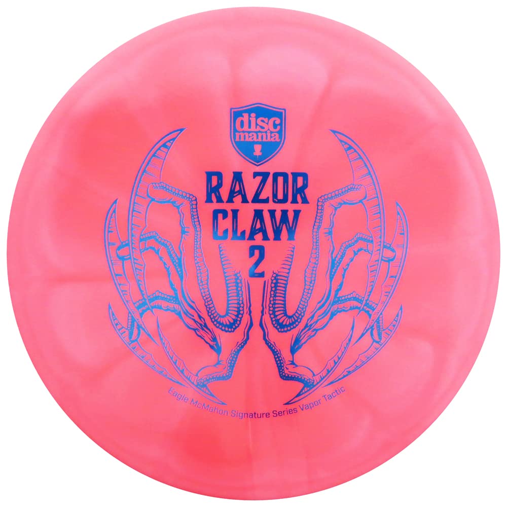Discmania Limited Edition 2021 Eagle McMahon Signature Razor Claw II Evolution Vapor Tactic Putter Golf Disc [Colors May Vary] - 173-176g