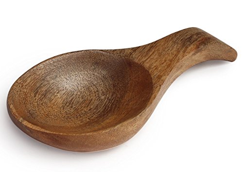 GIFTS FOR MOM - kitchen helper Wooden Spoon Rest Utensil Rest Made With Mango Wood - Wood Kitchen Tool Cooking Utensil Holder with Handle by abhandicrafts (Wood)