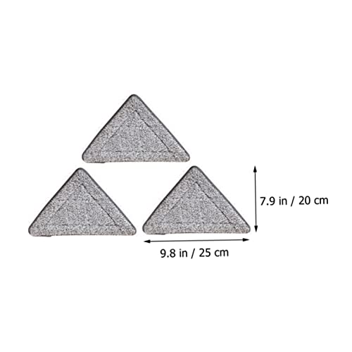 ULTECHNOVO 12 Pcs Triangle Mop Head Microfiber Mop Head Car Wash Mop Floor Cleaner Mop Foaming Wall Cleaner Commercial Mop Extension Pole Wall Cleaner for Painted Walls Foaming Mop Head Round